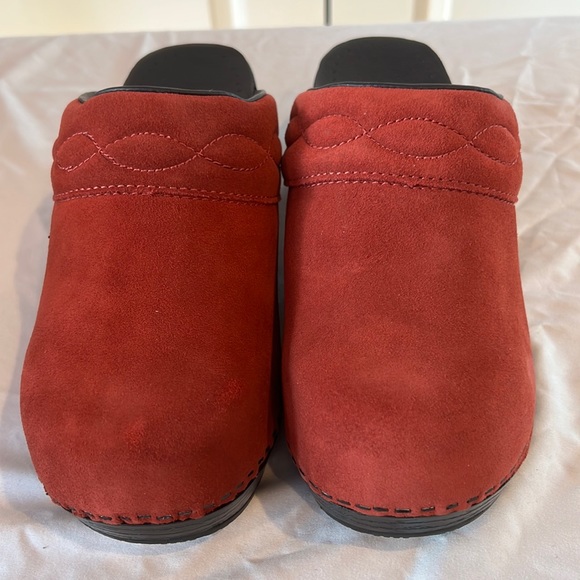 Lands' End | Shoes | Lands End Womens Red Leather Clog Sw | Poshmark
